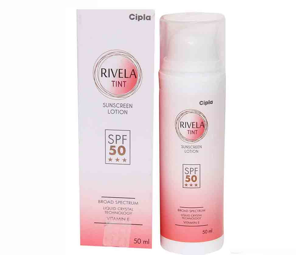Rivela Tint Sunscreen Lotion SPF-50 – DelMeds.com