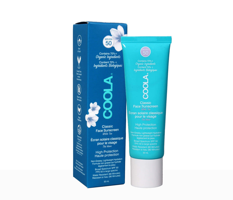 Coola Classic Face Sunscreen SPF 50 White Tea – DelMeds.com