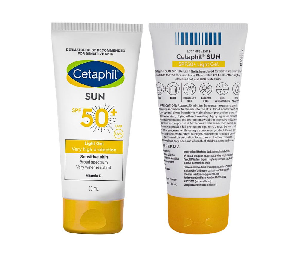 Cetaphil Sun SPF 50+ Very High Protection Light Gel – DelMeds.com