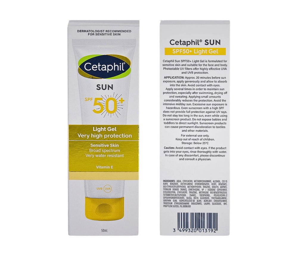 Cetaphil Sun SPF 50+ Very High Protection Light Gel – DelMeds.com