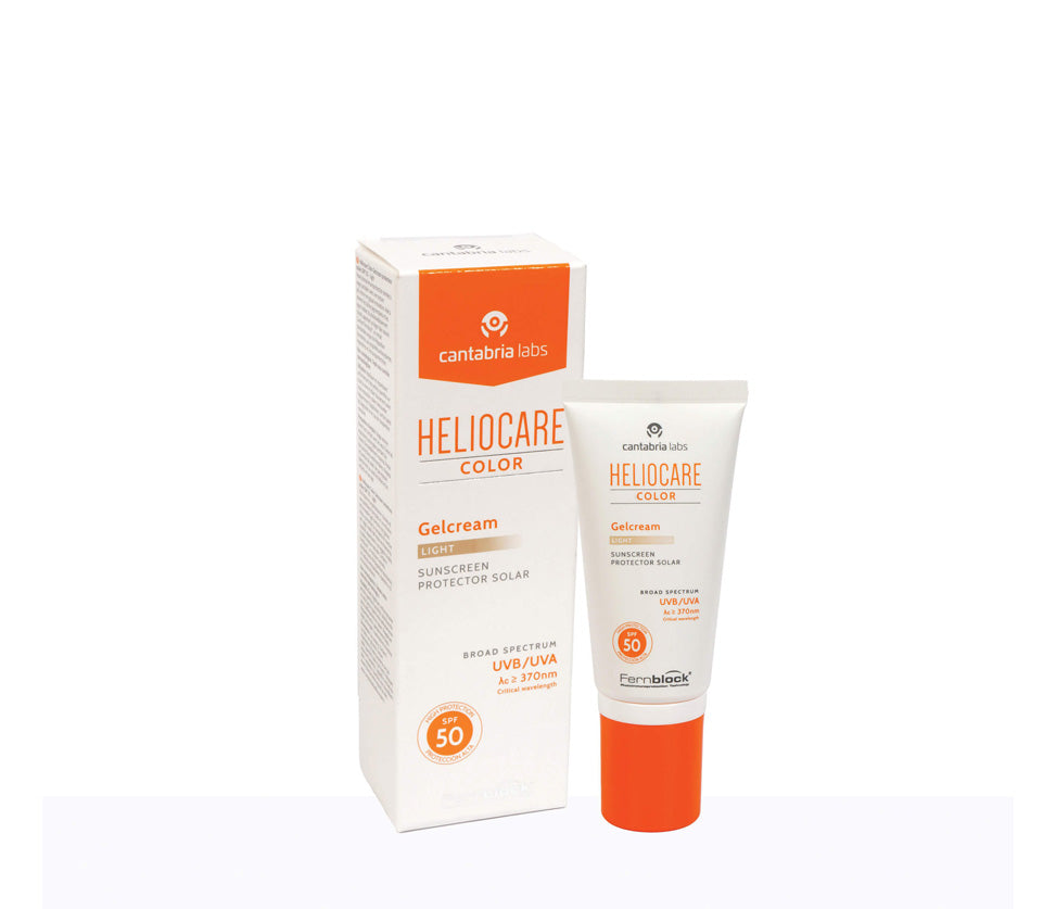 Heliocare Color Sunscreen Protector Solar Gel cream SPF 50 Light ...