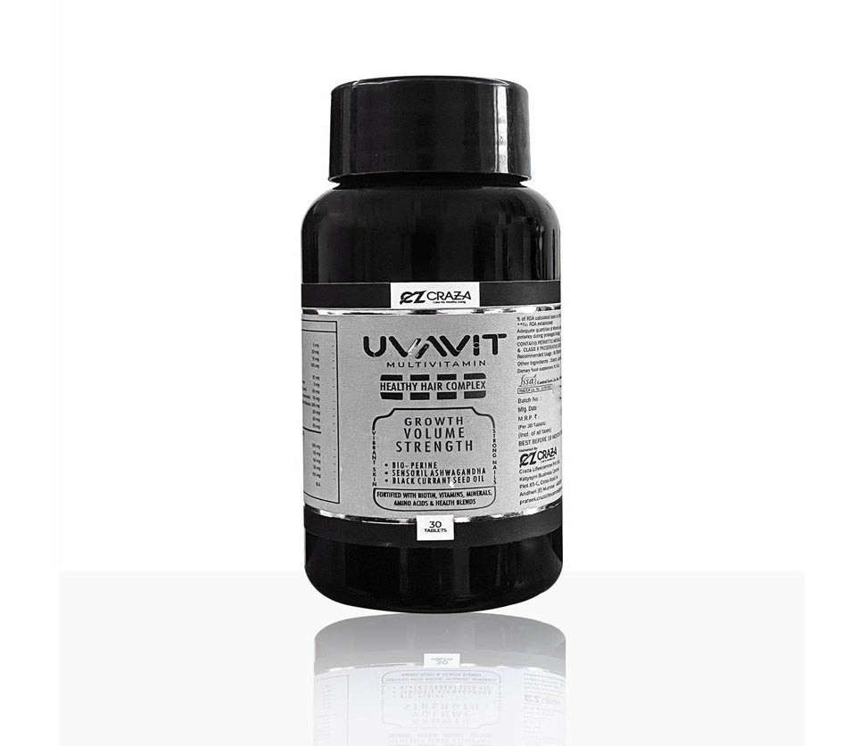 Uvavit Multivitamin Healthy Hair Complex Tablets – DelMeds.com