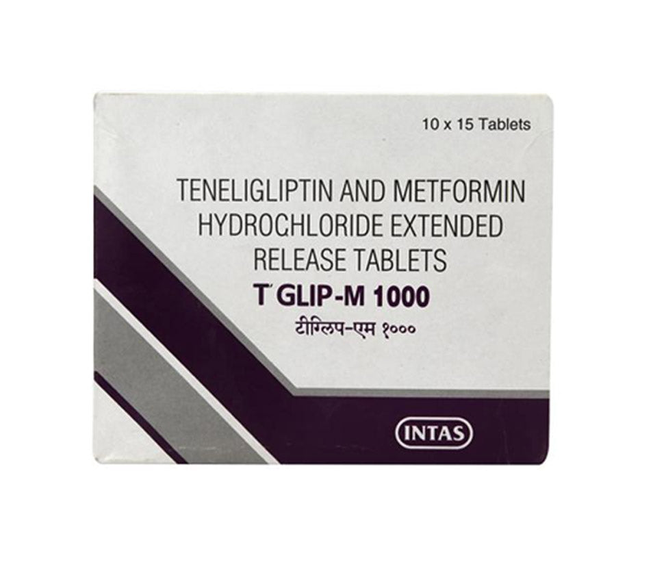 T Glip-M 1000 ER-Tablets – DelMeds.com